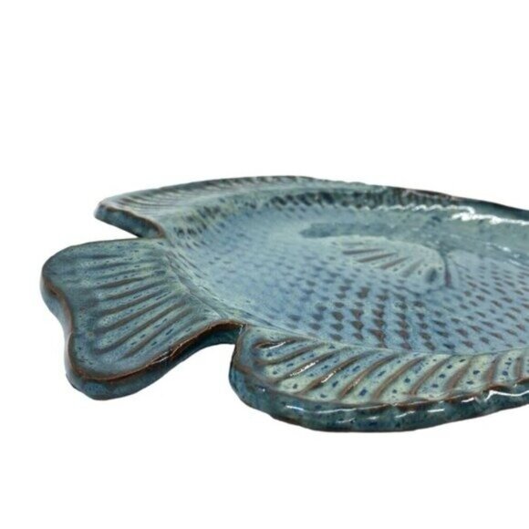 Accents | Studio Art Pottery Sushi Fish Plate | Poshmark